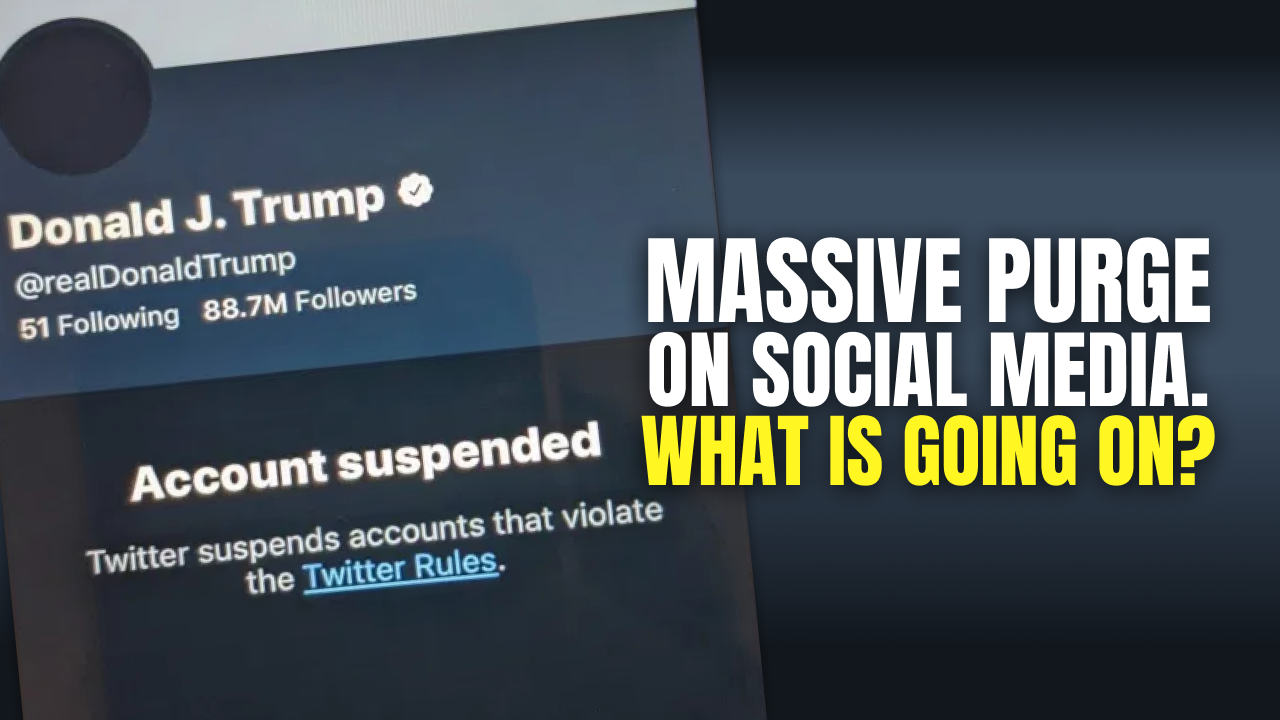 Massive Purge on Social Media. What is Going on?